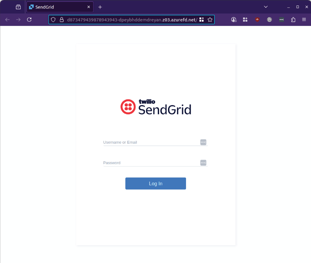 “Twilio SendGrid” phishing email steals logins
